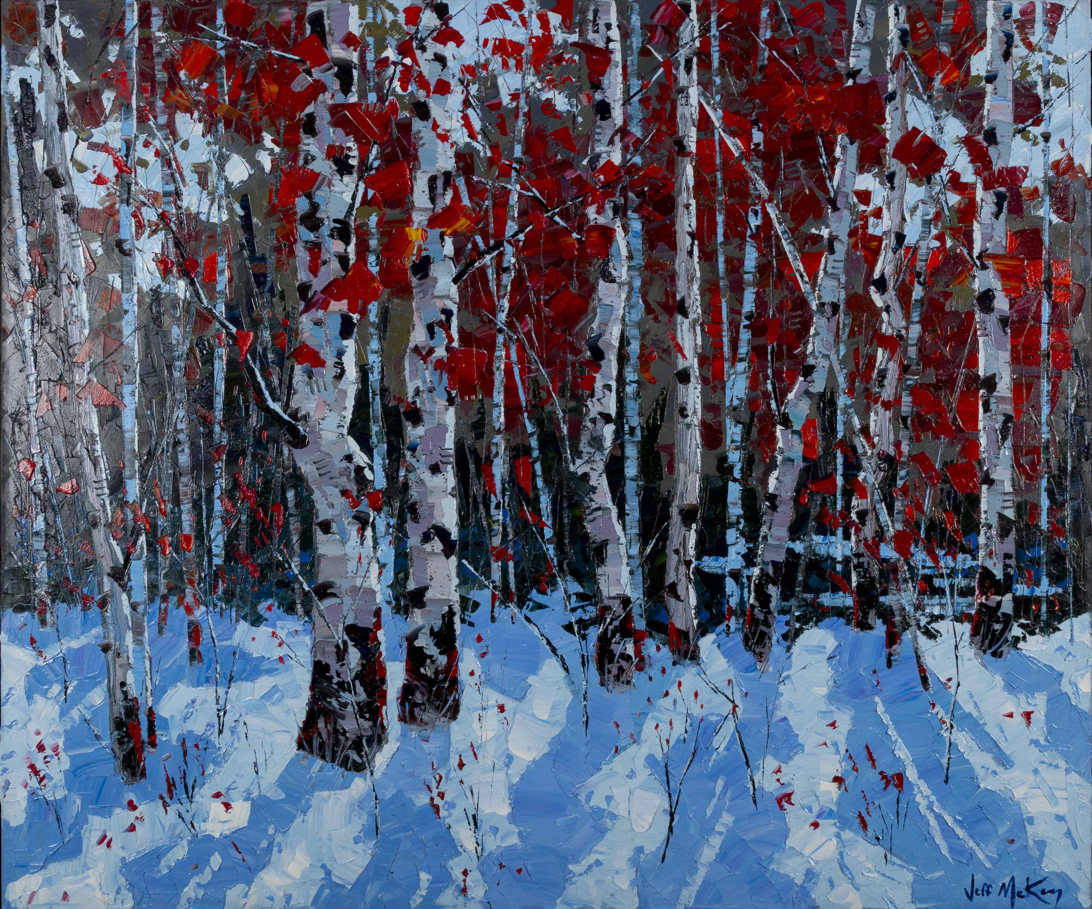 Red Aspens by Jeff McKay – Cawdrey Gallery