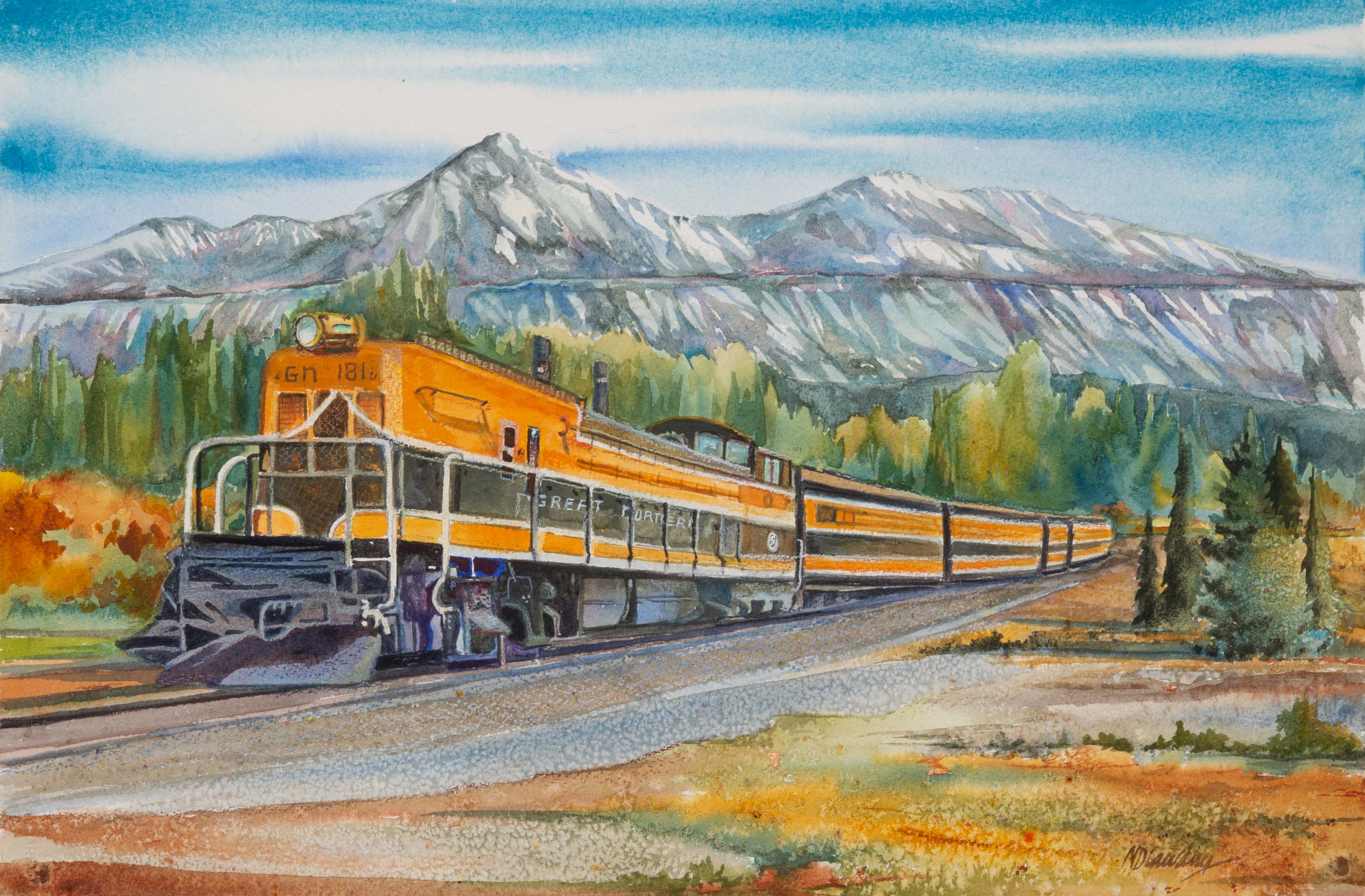 Glacier Express by Nancy Dunlop Cawdrey – Cawdrey Gallery